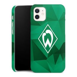 DeinDesign iPhone 12 mini Handy Premium Case Smartphone Handyh&uuml;lle Schutzh&uuml;lle matt Official Licensed Product Camouflage Sv Werder Bremen Premium Case