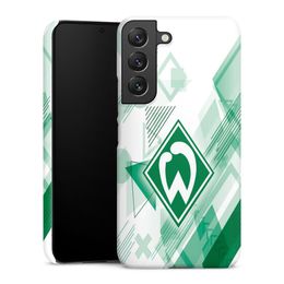 DeinDesign Galaxy S22 Handy Premium Case Smartphone Handyh&uuml;lle Schutzh&uuml;lle matt Official Licensed Product Sv Werder Bremen Muster Premium Case