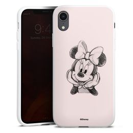 DeinDesign iPhone Xr Handy Silikon H&uuml;lle Case wei&szlig; Handyh&uuml;lle Official Licensed Product Disney Minnie Mouse Silikon Case