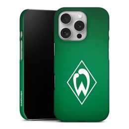 DeinDesign iPhone 16 Pro Handy Premium Case Smartphone Handyh&uuml;lle Schutzh&uuml;lle matt Merchandise Sv Werder Bremen Logo Premium Case