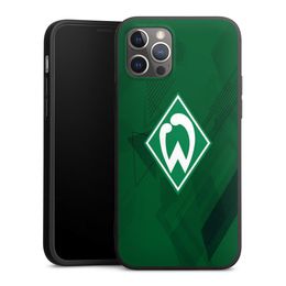 DeinDesign iPhone 12 Pro Handy Premium Silikon H&uuml;lle Handyh&uuml;lle schwarz Case Sv Werder Bremen Coat Of Arms Official Licensed Product Silikon Premium Case