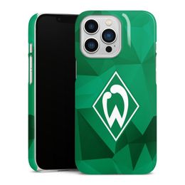 DeinDesign iPhone 13 Pro Handy Premium Case Smartphone Handyh&uuml;lle Schutzh&uuml;lle gl&auml;nzend Camouflage Sv Werder Bremen Official Licensed Product Premium Case