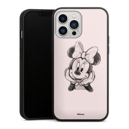 DeinDesign iPhone 13 Pro Max Handy Premium Silikon H&uuml;lle Handyh&uuml;lle schwarz Case Official Licensed Product Disney Minnie Mouse Silikon Premium Case