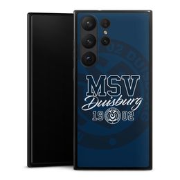 DeinDesign Galaxy S23 Ultra Handy Silikon Hülle Case schwarz Handyhülle Msv Duisburg Merchandise Soccer