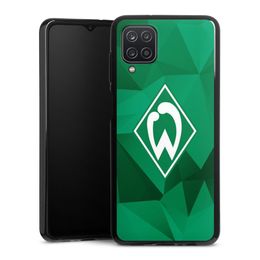 DeinDesign Galaxy A12 Handy Silikon H&uuml;lle Case schwarz Handyh&uuml;lle Official Licensed Product Camouflage Sv Werder Bremen