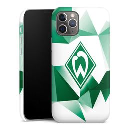 DeinDesign iPhone 12 Pro Handy Premium Case Smartphone Handyh&uuml;lle Schutzh&uuml;lle matt Tarnmuster Sv Werder Bremen Official Licensed Product Premium Case