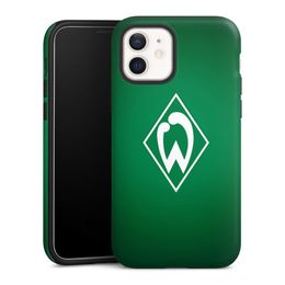 DeinDesign iPhone 12 mini Handy Panzer Handyh&uuml;lle robuste Outdoor H&uuml;lle Schutzh&uuml;lle matt Merchandise Sv Werder Bremen Logo Tough Case