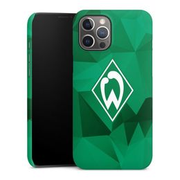 DeinDesign iPhone 12 Pro Max Handy Premium Case Smartphone Handyh&uuml;lle Schutzh&uuml;lle matt Official Licensed Product Camouflage Sv Werder Bremen Premium Case