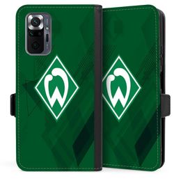 DeinDesign Xiaomi Redmi Note 10 Pro Handy Klapph&uuml;lle Handyh&uuml;lle aus Kunst Leder schwarz Flip Case Sv Werder Bremen Coat Of Arms Official Licensed Product 
