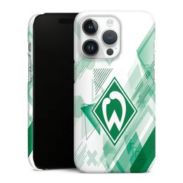 DeinDesign iPhone 14 Pro Handy Premium Case Smartphone Handyh&uuml;lle Schutzh&uuml;lle matt Official Licensed Product Sv Werder Bremen Muster Premium Case