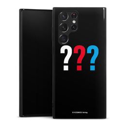 DeinDesign Galaxy S22 Ultra Handy Silikon H&uuml;lle Case schwarz Handyh&uuml;lle Official Licensed Product Die Drei ??? Logo