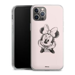 DeinDesign iPhone 12 Pro Max Handy Silikon H&uuml;lle Case transparent Handyh&uuml;lle Official Licensed Product Disney Minnie Mouse Silikon Case