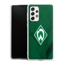 DeinDesign Galaxy A33 5G Handy Silikon H&uuml;lle Case transparent Handyh&uuml;lle Sv Werder Bremen Coat Of Arms Official Licensed Product Silikon Case