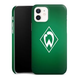 DeinDesign iPhone 12 Handy Premium Case Smartphone Handyh&uuml;lle Schutzh&uuml;lle matt Logo Sv Werder Bremen Merchandise Premium Case
