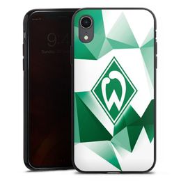 DeinDesign iPhone Xr Handy Silikon H&uuml;lle Case schwarz Handyh&uuml;lle Tarnmuster Sv Werder Bremen Official Licensed Product