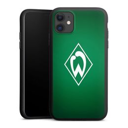 DeinDesign iPhone 11 Handy Premium Silikon H&uuml;lle Handyh&uuml;lle schwarz Case Logo Sv Werder Bremen Merchandise Silikon Premium Case