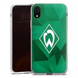 DeinDesign iPhone Xr Handy Silikon H&uuml;lle Case transparent Handyh&uuml;lle Camouflage Sv Werder Bremen Official Licensed Product Silikon Case