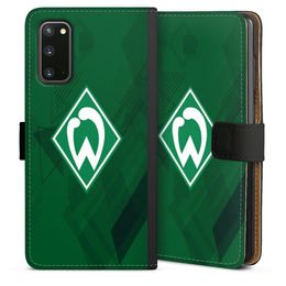 DeinDesign Galaxy S20 Handy Klapph&uuml;lle Handyh&uuml;lle aus Kunst Leder schwarz Flip Case Sv Werder Bremen Coat Of Arms Official Licensed Product Sideflip mit Lasche