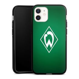 DeinDesign iPhone 12 mini Handy Silikon H&uuml;lle Case schwarz Handyh&uuml;lle Merchandise Sv Werder Bremen Logo