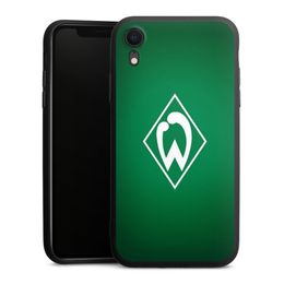 DeinDesign iPhone Xr Handy Premium Silikon H&uuml;lle Handyh&uuml;lle schwarz Case Merchandise Sv Werder Bremen Logo Silikon Premium Case