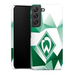 DeinDesign Galaxy S22 Handy Premium Case Smartphone Handyh&uuml;lle Schutzh&uuml;lle matt Tarnmuster Sv Werder Bremen Official Licensed Product Premium Case