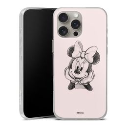 DeinDesign iPhone 16 Pro Max Handy Silikon H&uuml;lle Case transparent Handyh&uuml;lle Official Licensed Product Disney Minnie Mouse Silikon Case