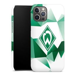 DeinDesign iPhone 12 Pro Max Handy Premium Case Smartphone Handyh&uuml;lle Schutzh&uuml;lle matt Tarnmuster Official Licensed Product Sv Werder Bremen Premium Case