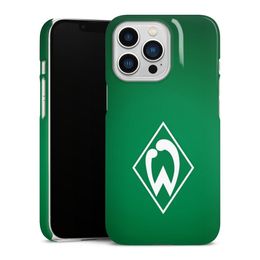 DeinDesign iPhone 13 Pro Handy Premium Case Smartphone Handyh&uuml;lle Schutzh&uuml;lle gl&auml;nzend Merchandise Sv Werder Bremen Logo Premium Case