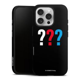 DeinDesign iPhone 16 Pro Handy Panzer Handyh&uuml;lle robuste Outdoor H&uuml;lle Schutzh&uuml;lle matt Official Licensed Product Die Drei ??? Logo Tough Case