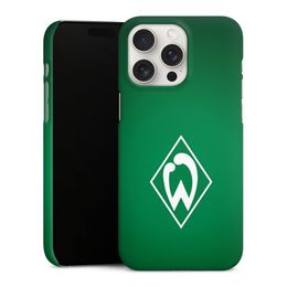 DeinDesign iPhone 15 Pro Max Handy Premium Case Smartphone Handyh&uuml;lle Schutzh&uuml;lle matt Merchandise Sv Werder Bremen Logo Premium Case