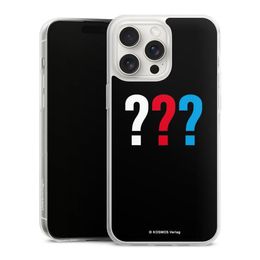 DeinDesign iPhone 15 Pro Max Handy Silikon H&uuml;lle Case transparent Handyh&uuml;lle Official Licensed Product Die Drei ??? Logo Silikon Case