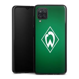 DeinDesign Galaxy A12 Handy Silikon H&uuml;lle Case schwarz Handyh&uuml;lle Logo Merchandise Sv Werder Bremen