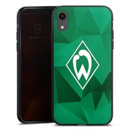 DeinDesign iPhone Xr Handy Silikon H&uuml;lle Case schwarz Handyh&uuml;lle Camouflage Sv Werder Bremen Official Licensed Product