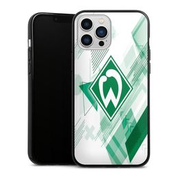 DeinDesign iPhone 13 Pro Max Handy Silikon H&uuml;lle Case schwarz Handyh&uuml;lle Official Licensed Product Sv Werder Bremen Muster