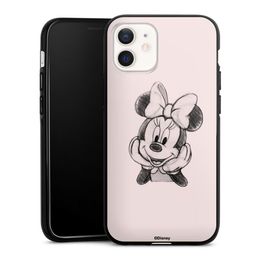 DeinDesign iPhone 12 Handy Silikon H&uuml;lle Case schwarz Handyh&uuml;lle Disney Minnie Mouse Official Licensed Product
