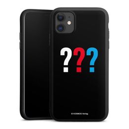 DeinDesign iPhone 11 Handy Premium Silikon H&uuml;lle Handyh&uuml;lle schwarz Case Official Licensed Product Die Drei ??? Logo Silikon Premium Case