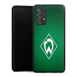 DeinDesign Galaxy A52s 5G Handy Silikon H&uuml;lle Case schwarz Handyh&uuml;lle Logo Sv Werder Bremen Merchandise