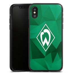 DeinDesign iPhone X Handy Silikon H&uuml;lle Case schwarz Handyh&uuml;lle Camouflage Sv Werder Bremen Official Licensed Product