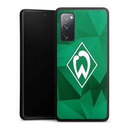 DeinDesign Galaxy S20 FE Handy Premium Silikon H&uuml;lle Handyh&uuml;lle schwarz Case Official Licensed Product Camouflage Sv Werder Bremen Silikon Premium Case