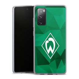 DeinDesign Galaxy S20 FE Handy Silikon H&uuml;lle Case transparent Handyh&uuml;lle Official Licensed Product Camouflage Sv Werder Bremen Silikon Case