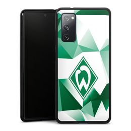 DeinDesign Galaxy S20 FE 5G Handy Silikon H&uuml;lle Case schwarz Handyh&uuml;lle Tarnmuster Sv Werder Bremen Official Licensed Product