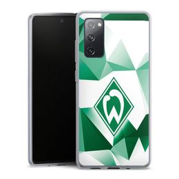 DeinDesign Galaxy S20 FE Handy Silikon H&uuml;lle Case transparent Handyh&uuml;lle Tarnmuster Official Licensed Product Sv Werder Bremen Silikon Case