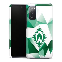 DeinDesign Galaxy S20 FE Handy Premium Case Smartphone Handyh&uuml;lle Schutzh&uuml;lle gl&auml;nzend Tarnmuster Official Licensed Product Sv Werder Bremen Premium Case