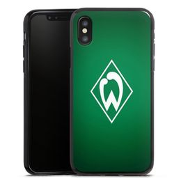 DeinDesign iPhone X Handy Silikon H&uuml;lle Case schwarz Handyh&uuml;lle Merchandise Sv Werder Bremen Logo