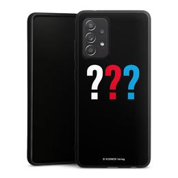 DeinDesign Galaxy A52s 5G Handy Premium Silikon H&uuml;lle Handyh&uuml;lle schwarz Case Logo Die Drei ??? Official Licensed Product Silikon Premium Case
