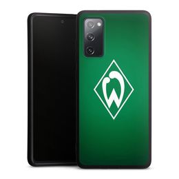 DeinDesign Galaxy S20 FE 5G Handy Premium Silikon H&uuml;lle Handyh&uuml;lle schwarz Case Logo Merchandise Sv Werder Bremen Silikon Premium Case