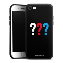 DeinDesign iPhone SE (2020) Handy Premium Silikon H&uuml;lle Handyh&uuml;lle schwarz Case Official Licensed Product Logo Die Drei ??? Silikon Premium Case
