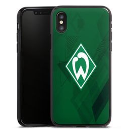 DeinDesign iPhone X Handy Silikon H&uuml;lle Case schwarz Handyh&uuml;lle Sv Werder Bremen Official Licensed Product Coat Of Arms