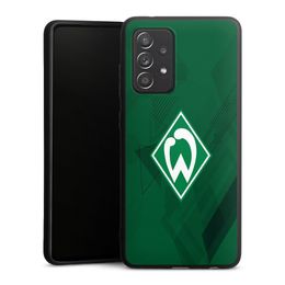 DeinDesign Galaxy A52s 5G Handy Premium Silikon H&uuml;lle Handyh&uuml;lle schwarz Case Sv Werder Bremen Coat Of Arms Official Licensed Product Silikon Premium Case