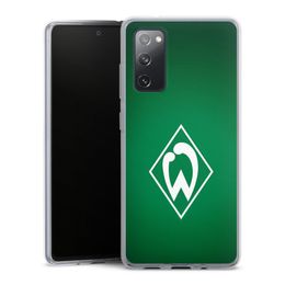 DeinDesign Galaxy S20 FE Handy Silikon H&uuml;lle Case transparent Handyh&uuml;lle Logo Merchandise Sv Werder Bremen Silikon Case